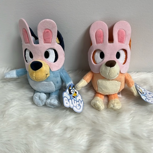 Dan Dee | Toys | Dan Dee Easter Bluey And Bingo Plush Bunny Glasses Toys Bundle 2 New | Poshmark